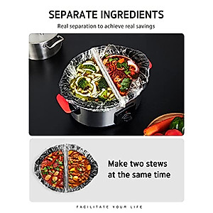 Syntus Slow Cooker Liners, Cooking Bags Large Size Crock Pot Liners Disposable Pot Liners Plastic Bags, Fit 3QT to 8QT for Slow Cooker Crockpot Cooking Trays, 13"x 21" 1 Pack (30 Liners)