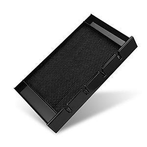 Barber Clipper Tray, Salon Anti-slip Clippers Organizer,Razor Case with 4 Notches Professional Hair Trimmer Holder Hairdresser Stylists Barber Tools Box (Black)