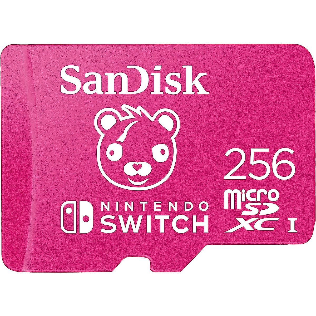 SanDisk Fortnite Edition 256GB MicroSDXC UHS-I Memory Card Works with Nintendo Switch, Switch OLED, Switch Lite (SDSQXAO-256G-GN6ZG) Bundle with (1) Everything But Stromboli MicroSD & SD Card Reader