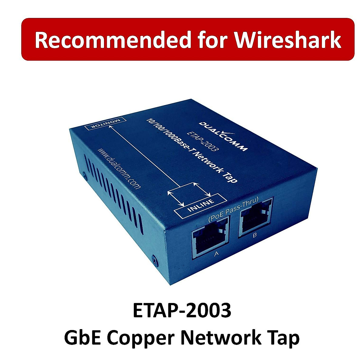 Dualcomm ETAP-2003 10/100/1000Base-T Gigabit Ethernet Network TAP