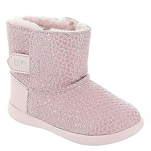 UGG Unisex-Child Keelan Gel Hearts Boot, Pink, 12 Toddler