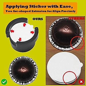 Reusable Vertuo Pods Tool Kit + 100 PCS Aluminum Foil Stickers for Refilling Nespresso Vertuo Pods 60mm in Diameter (Matte Black 2024 Deluxe Version, Tool Kit + 100 PCS Foil Stickers 60mm in Dia.)