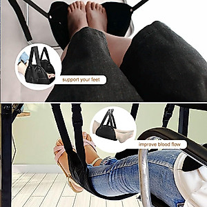 Travel in Comfort with Our Airplane Footrest - Must Have Travel Essentials for Flying, No Clashing Foot Hammock & Portable Plane Leg Rest,Including Travel Pillows for Sleeping Airplane