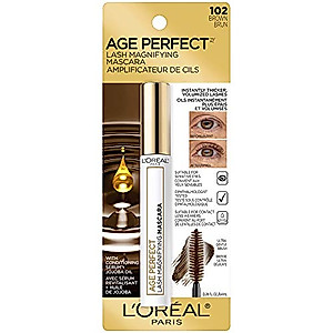 L’Oréal Paris Age Perfect Lash Magnifying Mascara, Brown, 0.28 Ounce