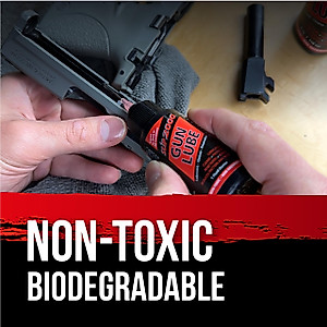 Slip 2000 Gun Lube, 100% Pure Synthetic CLP, Performs in All Conditions, Gun Lubricants for Peak Performance, Eliminates Excessive Wear, For Shotguns, Rifles and Pistols, 4-Ounce Squeeze Bottle