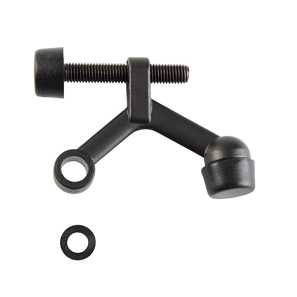Delaney Hardware 402602- Hd Hinge Pin Door Stop, Black