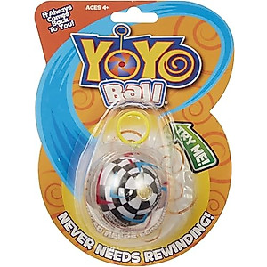 Big Time Toys Yoyo Ball Automatic Return Yoyo, Assorted Colors and Patterns, Never Needs rewinding, New Twist on Old Fun, Enhances Motor Skills and Hand-Eye Coordination, Grows with Skill Level