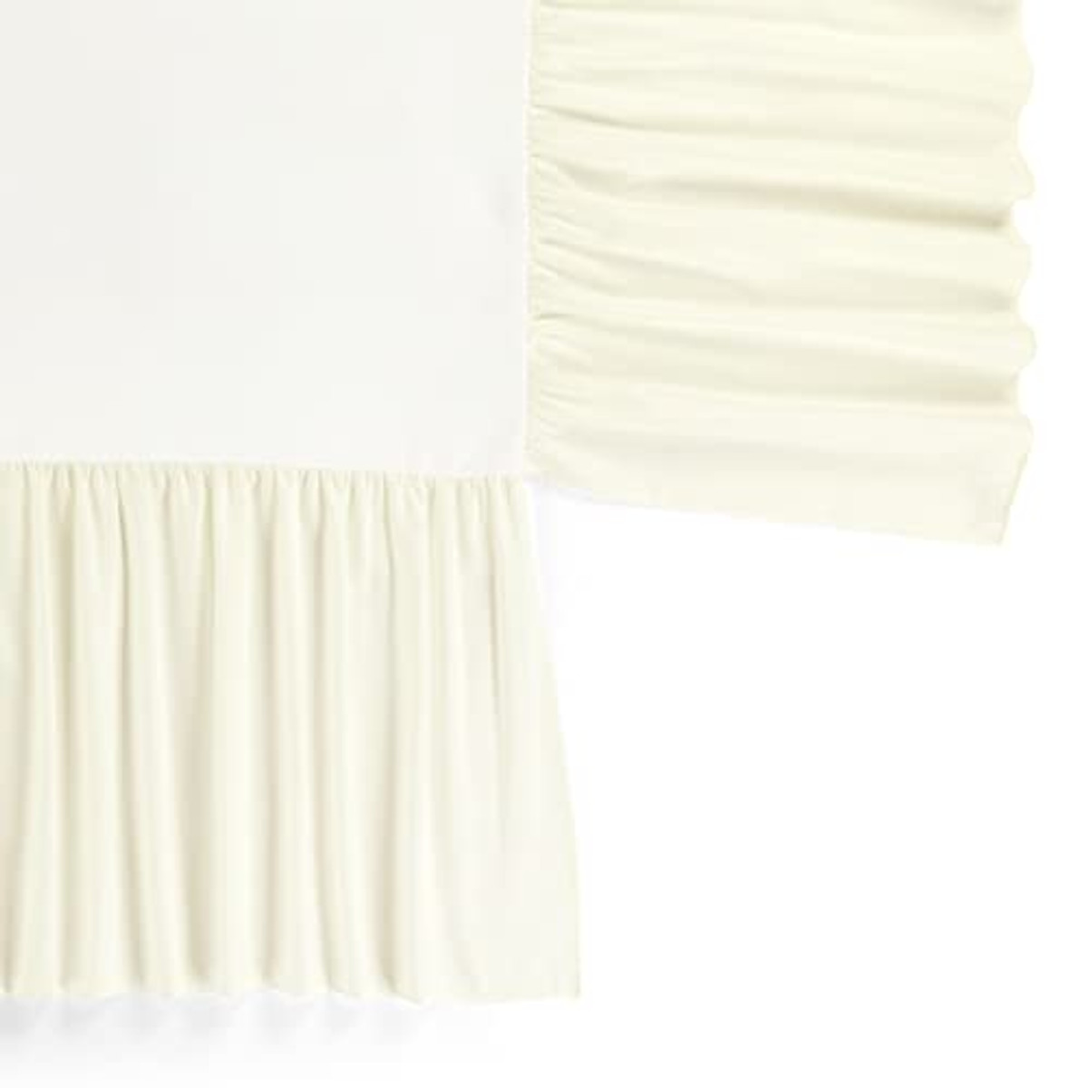 Lush Decor Ruffle Crib Skirt, 16" Drop, Ivory