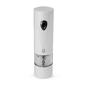 Peugeot PHENIX Stainless Steel Electric Adjustable Salt & Pepper Mill Gift Set, 8-inch (White Lacquer)