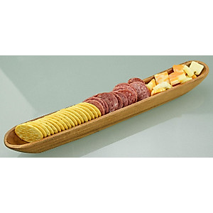 PACIFIC MERCHANTS Acacia Olive Tray 16` X 2` X 1.5`, 1 EA