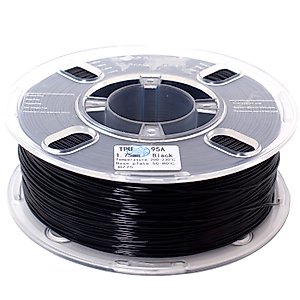PRILINE TPU Filament,PRILINE High Flow/High Speed Printing 95A TPU Flexible Soft 3D Printer Filament 1KG 1.75mm Spool,Support Fast Printing, Translucent Blue