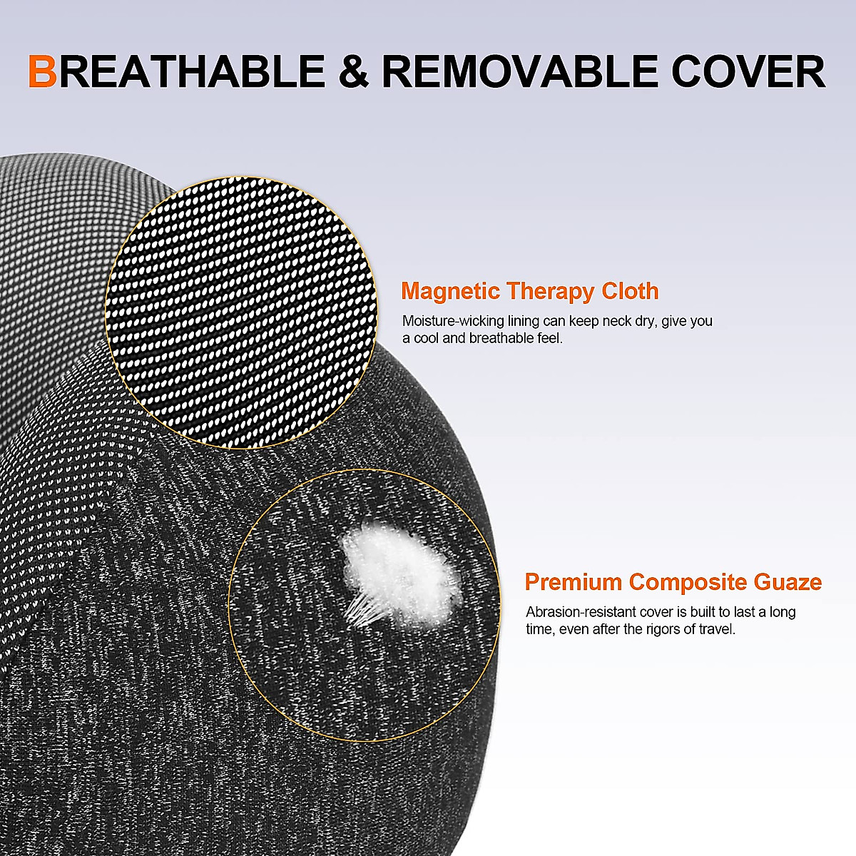 Cirorld Neck Pillow for Travel, Memory Foam Travel Pillow with Hood, Adult Airplane Pillow for Head Rest Neck Support, Portable Pillow for Office Cars Trains Long Flights Sleeping (Deep Grey)