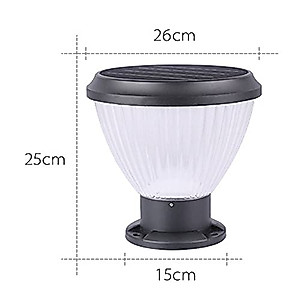 Kangl Solar Column Headlight Home Outdoor Garden Villa Pillar Lamp Waterproof Outside Landscape Fixtures,Creative Pumpkin Shape Fence Lights,for Walkway Path Driveway(Warm White)