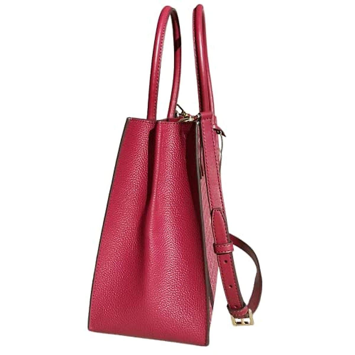 Michael Kors Mercer Large Convertible Tote Crossbody Mulberry MK Signature