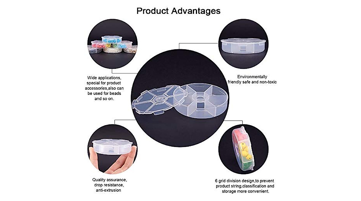 8-Grids Portable Plastic Organizer Box - Travel & Home Storage