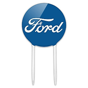 Acrylic Ford Classic Script Logo Cake Topper Party Decoration for Wedding Anniversary Birthday Graduation