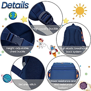 Molovefou Backpack for kindergarten | Preschool Backpack | Kids' Backpack (SPACE)