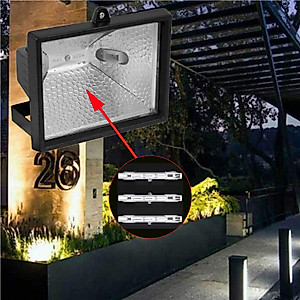 XBOCMY 5 Pack Halogen R7S 78mm T3 100W Dimmable 1050lm J-Type 120V R7S Base Warm White 2700K Double Ended Halogen Light Bulbs for Work, Security, Landscape Lights, Floor Lamps