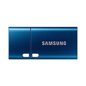 Samsung USB Flash Drive USB C 128GB 400MB/s Read 60MB/s Write USB 3.1 Flash Drive for Notebooks, Tablets and Smartphones, Blue, MUF-128DA/APC