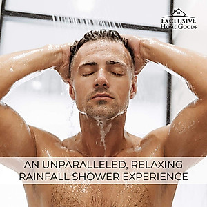 Shower Head With Handheld Combo, 6 Inch High Pressure Rainfall Showerhead With Hand Held 70 Inch Hose for Bath - Adjustable Swivel Shower Head Spray Anti-leak Nozzles - Universal Fit