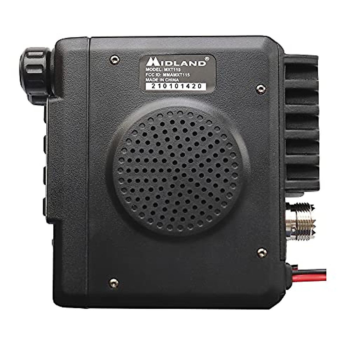 Midland Two-Way Radio - with External Magnetic Mount Antenna & GXT1000 Radio - Long Range Walkie Talkies (Black/Silver, Pair Pack)