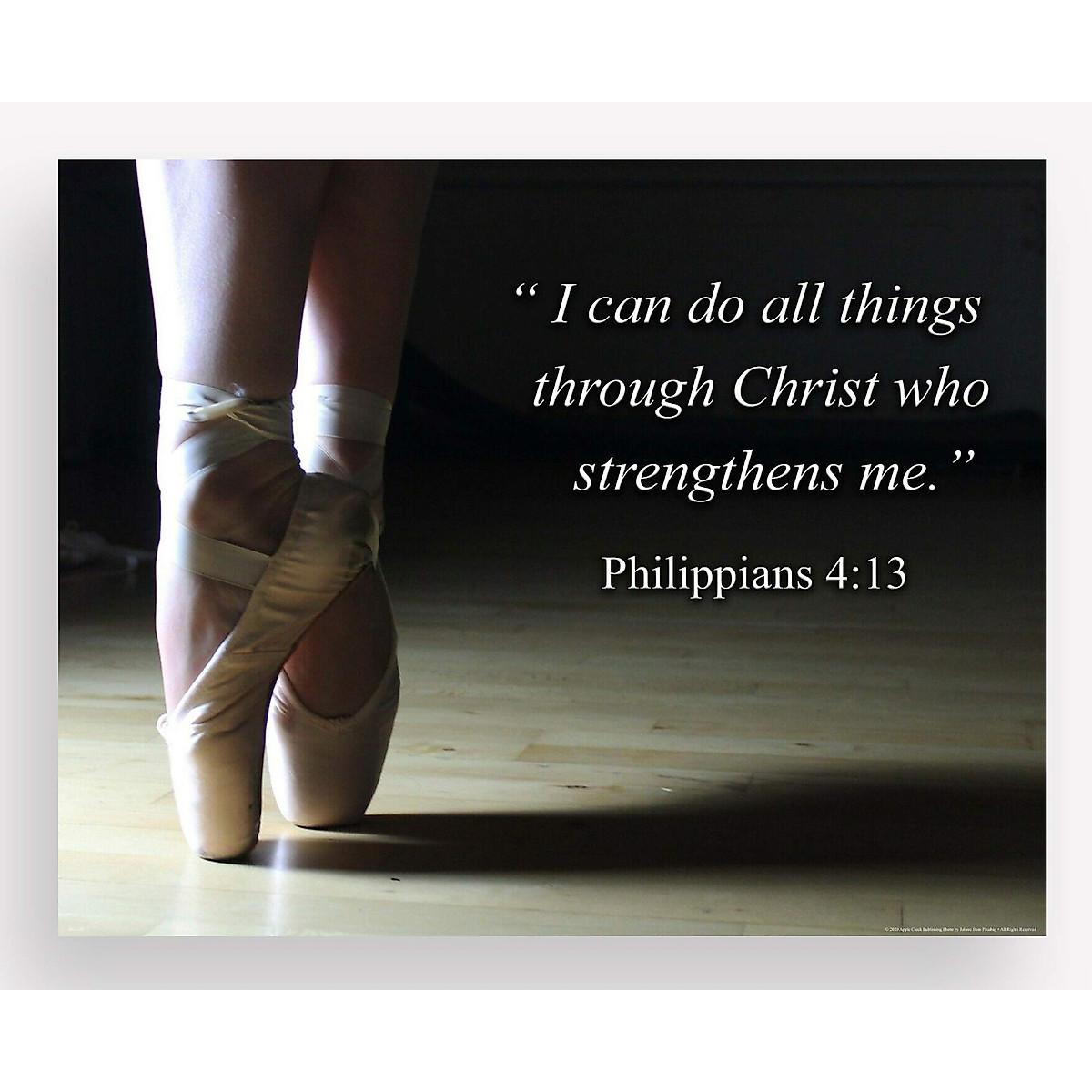 Ballet Dance Class Inspirational Poster Art Print Girls Room Wall Decor