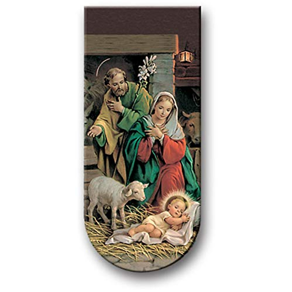 Magnetic Folding Nativity Scene Novena for Christmas Bible Bookmark, 3 Inch