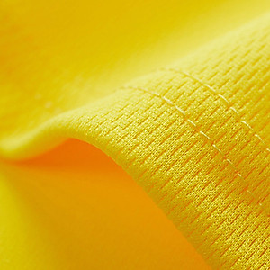 Huimingda Boys' Quick-Drying Short Sleeve T-Shirt Gym Outdoor Sports Running Athletic Tee Shirt Top Yellow A 10-11 Years