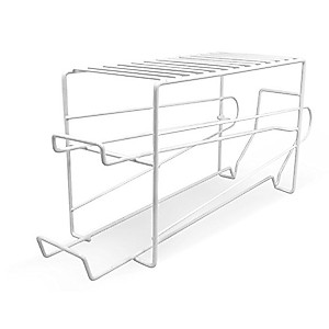 Sorbus Soda Can Rack Beverage Dispenser – Dispenses 12 Standard Size 12oz Soda Cans (White)