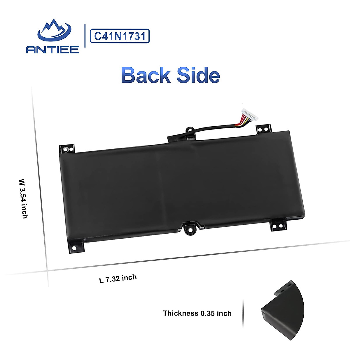 ANTIEE C41N1731 Laptop Battery Replacement for Asus ROG Strix Scar II GL504 GL504GW GL504GS GL504GM GL504GV G515 G515GV G515GW G715GV G715GW GL504GW-DS74 Series C41PNC5 4CIP5/70/81 15.4V 66Wh