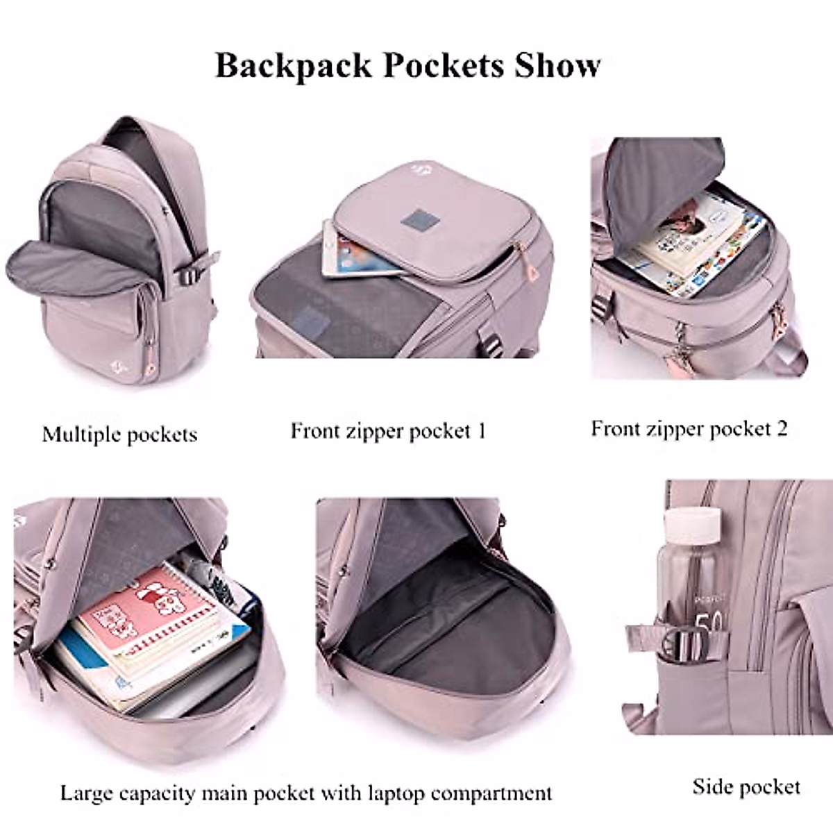 Mfikaryi Rolling Backpack for Girls Rolling Backpack for Kids Elementary Students with Wheel Travel Schoolbag