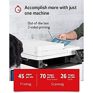 Canon imageCLASS D1620B All-in-One Wireless Monochrome Laser Printer - Print Scan Copy - 45 ppm, 600 x 600 dpi, 5" Touch Panel, 1GB Memory, 8.5" x 14", Auto 2-Sided Printing, 50-Sheet ADF, Ethernet
