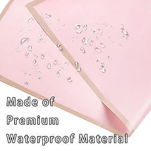 Yoqipati 20 Sheets Flower Wrapping Paper, 22.8x22.8 Inch Waterproof Floral Bouquet Wrapping Paper with Ribbon and Gift Cards for Valentine's Day Wedding Birthday DIY Crafts Gift(Pink)