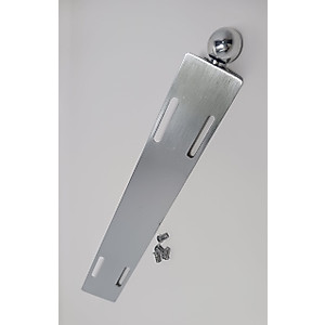 12-Inch Long Expendable and Reversible Pullout Closet Wardrobe Valet Rod with Installation screws (Matte Brass)