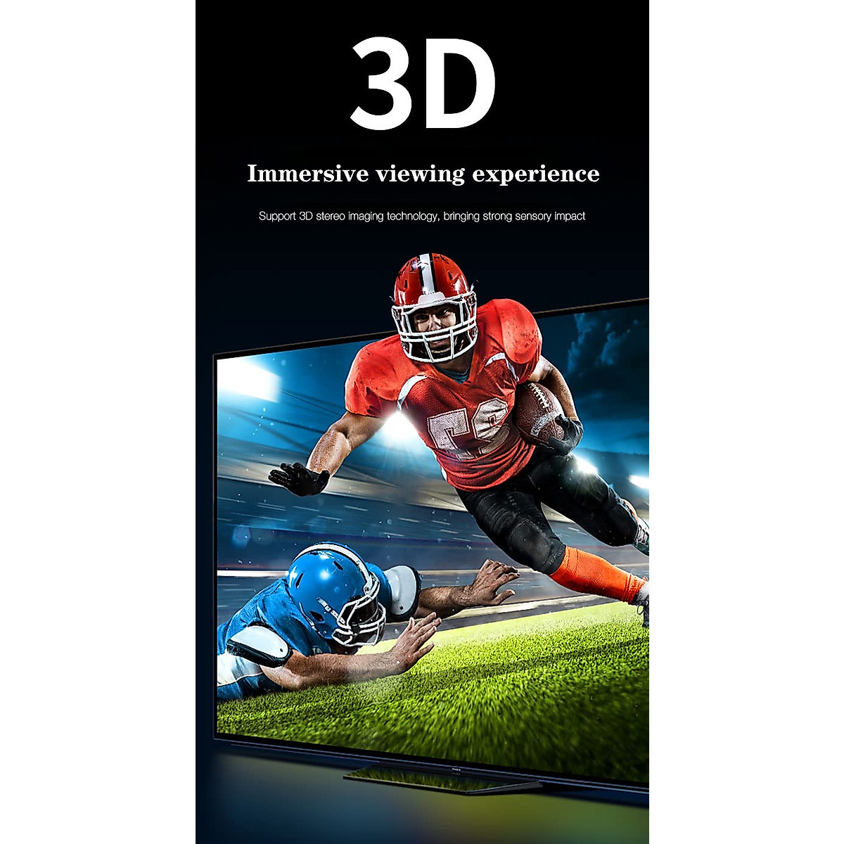 4K HDMI Cable Compatible for Bose Smart Soundbar 300, Bose Smart Soundbar 900, Bose TV Speaker, Soundbar 700, Soundbar 600/650/500/535/525, Sound bar, Videobar VB1, Bose HDMI Cable, ARC Cord (5FT)