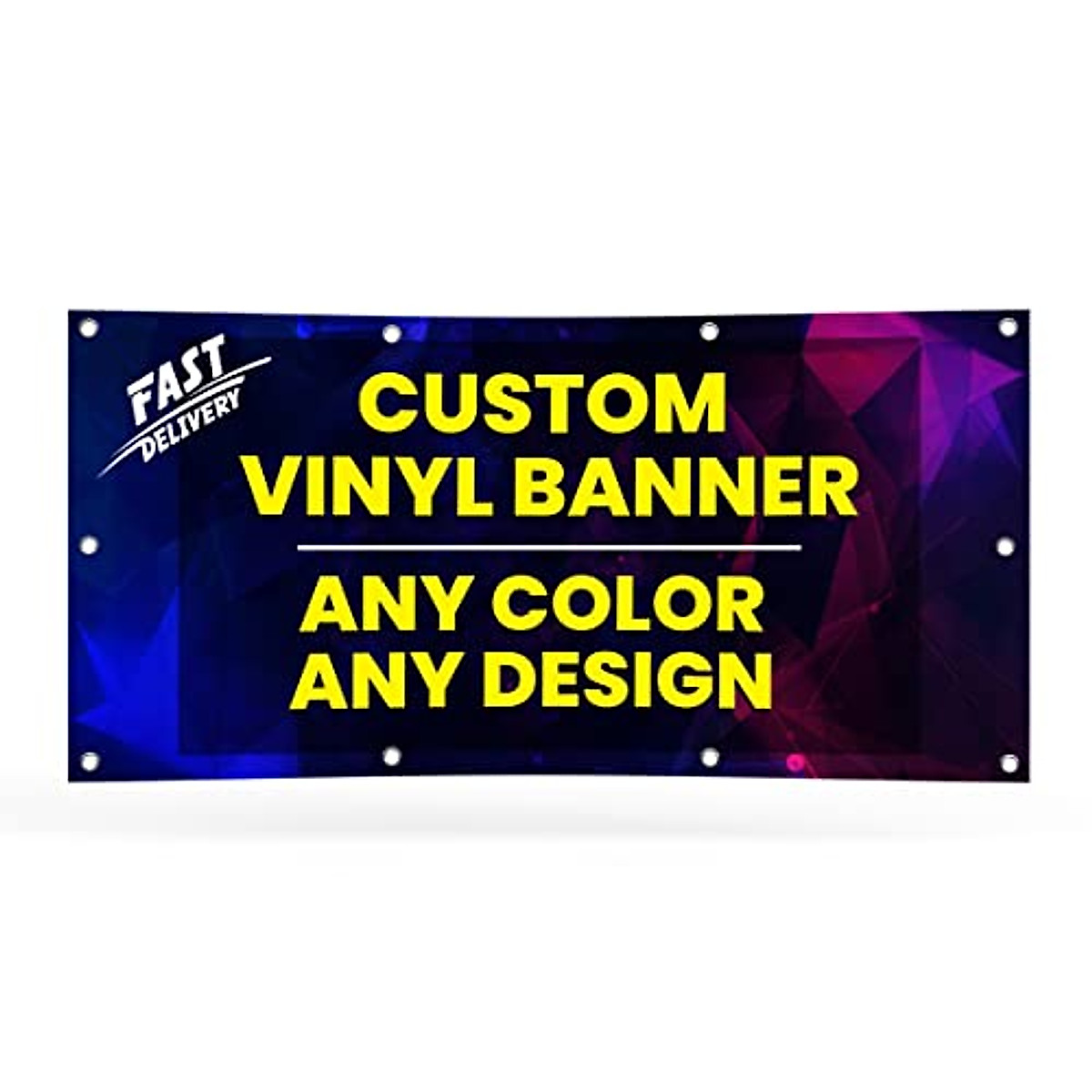 Custom Banner Printing, Vinyl Banners Any Size Banners, Outdoor, Printed Banner Event Business Party Newborn Baby Kids, Birthday Party, Large Custom Vinyl Banner for Party Decoration (2'x4')