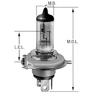 Wagner Lighting BP1213/H4 Multi-Purpose Light Bulb Card of 1