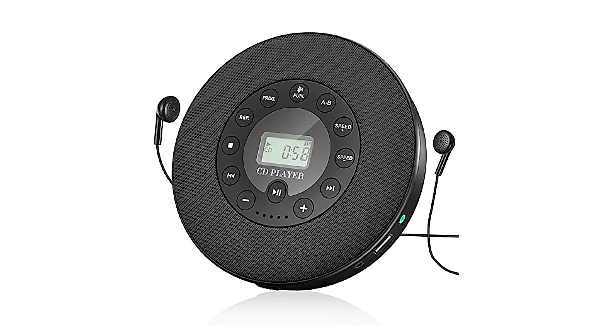 Lukasa Portable Bluetooth CD Player - Versatile Travel & Home Audio