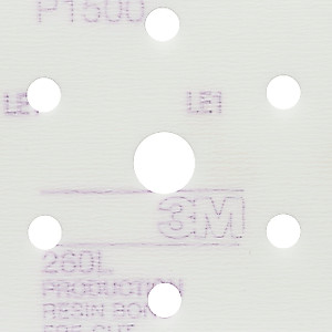 3M Hookit Finishing Film Abrasive Disc 260L, 00910, 3 in, P800, 50 discs per carton