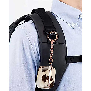 Txocouk for Airpods Pro 2 Case Protective Shockproof Hard Case with Keychain Cute AirPods Pro 2nd Generation Case air pods case for Girls and Women and Men Cow Hide Farm Animal Brown Cowhide Skin