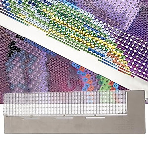 Diamond Painting Tool, DIY Embroidery Painting Ruler Diamond Painting Ruler Dot Drill Accessory Tool,Diamond Painting Ruler for Diamond Painting