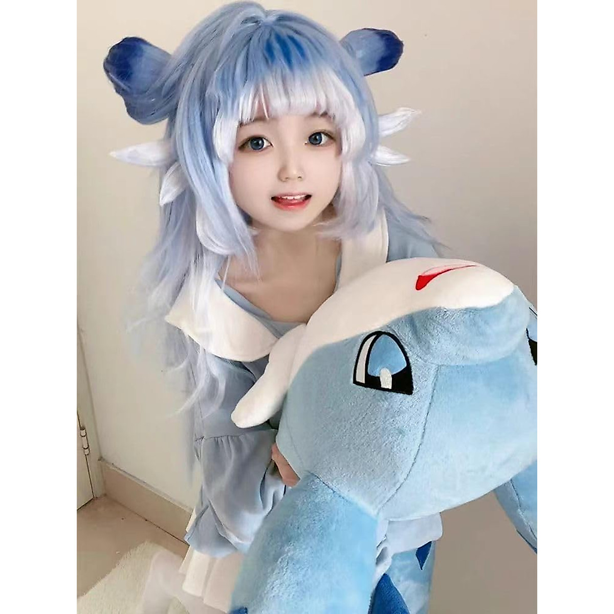 HuaHuoAye Chillet Plush Toy Doll Throw Pillow Giant Soft Cute Fluffy Suitable for Gifts (5 Feet Long), Large, Blue