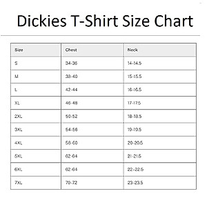 Dickies mens Short-sleeve Pocket T-shirt fashion t shirts, Black, Large Tall US