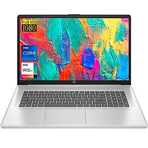 HP 2023 17 Laptop, 13th Gen Intel Core i5-1335U 10-core Processor, 64GB RAM, 2TB SSD, 17" FHD Anti-Glare Display, Backlit Keyboard, Wi-Fi 6 & Bluetooth 5.3, Windows 11 Home