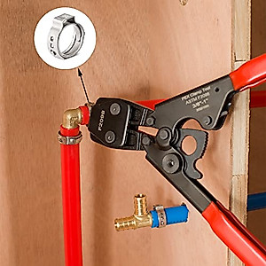 GUOFIS 100 Pack 1/2 Inch Pex Cinch Clamp Rings,Premium 304 Stainless Steel PEX Crimp Ring,Pex Fitting Clamps Pinch Ring for PEX Tubing Pipe Fittings Connection