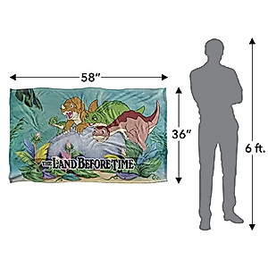 Land Before Time Littlefoot and Friends Officially Licensed Silky Touch Super Soft Throw Blanket 36" x 58"