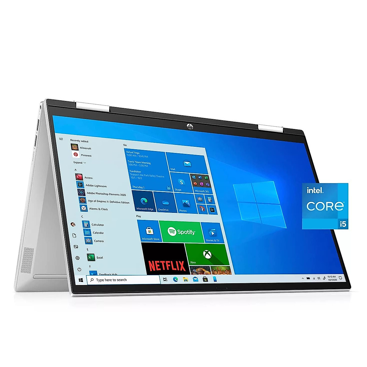 HP - Pavilion x360 15.6 in Full HD Touchscreen 2-in-1 11th Intel Core i5-1135G7 8 GB RAM 512GB SSD Backlit Keyboard - 2 Year Warranty Care Pack - Windows 10 Free Upgrade to Wind 11, 15-15.99 inches