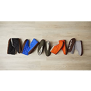 Dearfoams mens Heritage Warm Up Bootie Slipper, Loden, Medium US