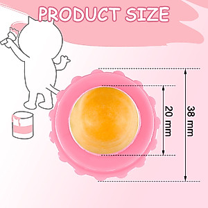 Nuanchu 6 Pieces Cat Snacks Candy Ball Cat Sugar Energy Ball Cat Lickable Treats Balls Cat Catnip Ball Cat Lollipop Wall Cat Treat Balls Toy Edible Cat Treats Candy Ball Kitten Treats Licking Candy