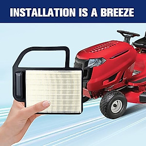 Powtol 20 083 02-S Air Filter+52 050 02-S Oil Filter fits Kohler Courage 15 16 17 18 19 20 21 22 HP YTH21K46 YTH20K46 Engines KH-20-083-02-S KH-20-883-02-S1